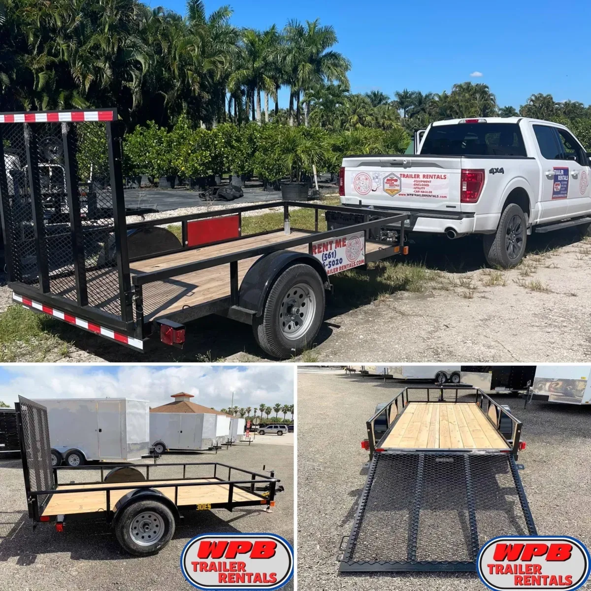 5×10 ft Utility Trailer w/Ramp - The Trailer Team Trailer Rental